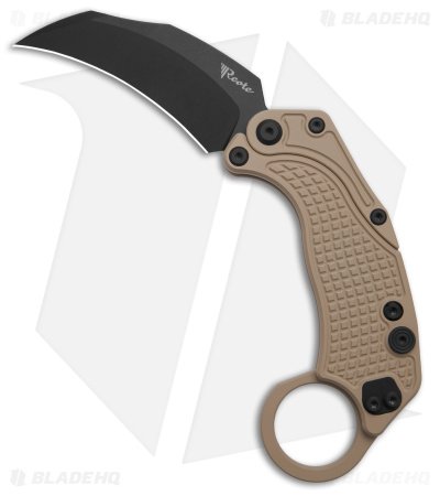Reate EXO-K Karambit Gravity Knife Tan/Black - Blade HQ