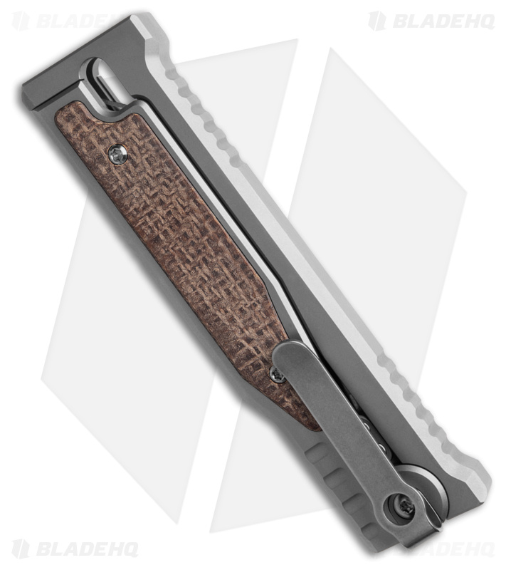 Reate EXO-M Tanto Gravity Burlap Micarta + Satin - Blade HQ