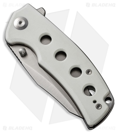 SENCUT Excalis White G-10 Reverse Tanto Satin 9Cr18MoV
