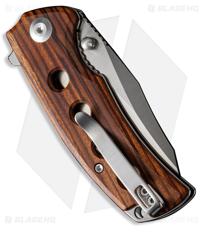 SENCUT Excalis Brown Wood Reverse Tanto Satin 9Cr18MoV