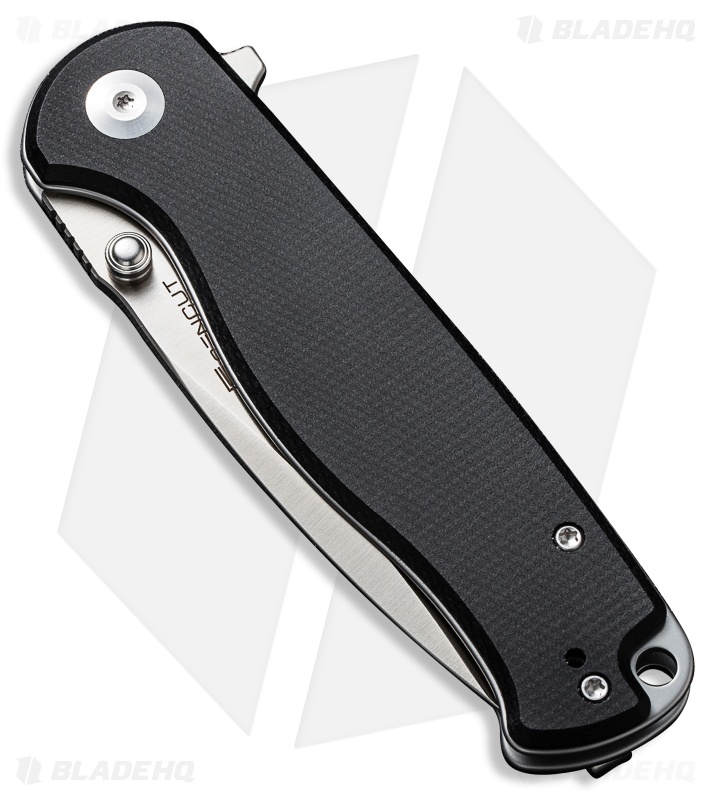 SENCUT Errant Knife Black Micarta Drop Point Satin 9Cr18MoV