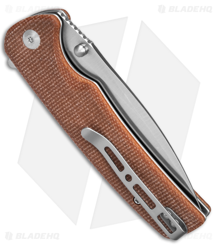 SENCUT Sachse Knife Brown Micarta (3.5" Satin) - Blade HQ