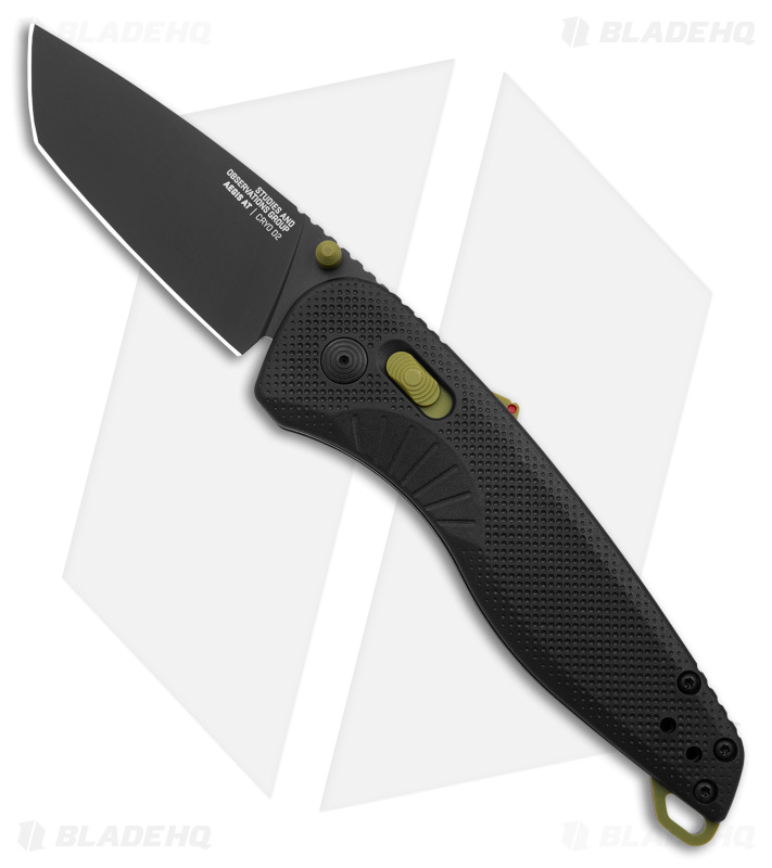 SOG Aegis AT Spring Assisted Tanto Knife Black - Blade HQ