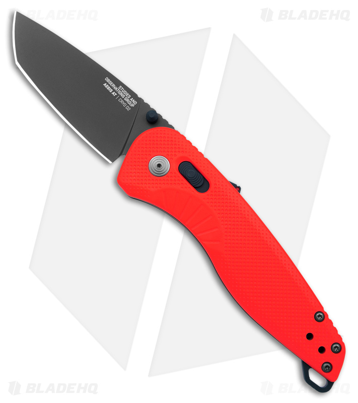 SOG Aegis AT Spring Assisted | Tanto Knife | Red - Blade HQ