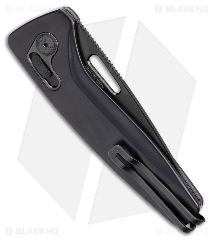 SOG One-Zero XR Lock Knife | Black Al + Black Chrome - Blade HQ