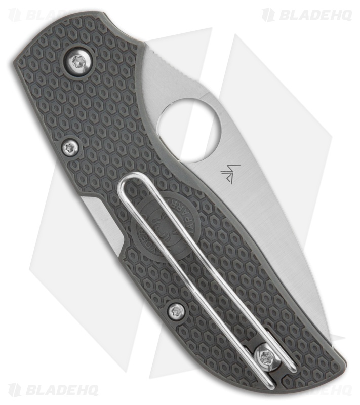 Spyderco Chaparral Lightweight Gray FRN Satin Fully Serrated