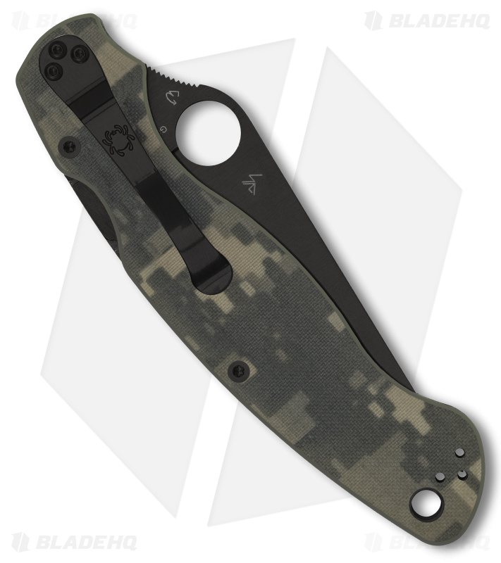 Spyderco Military 2 Camo G-10 (Black) - Blade HQ