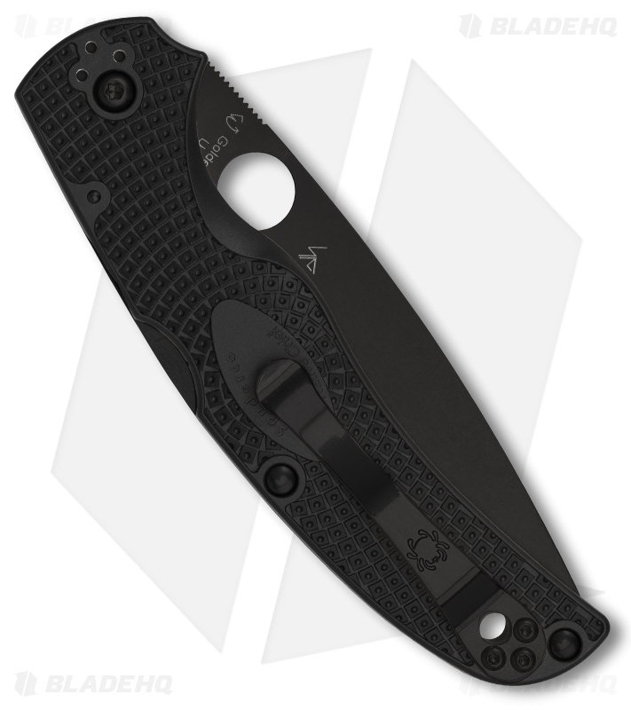Spyderco Native Chief Knife Black FRN Satin Serr