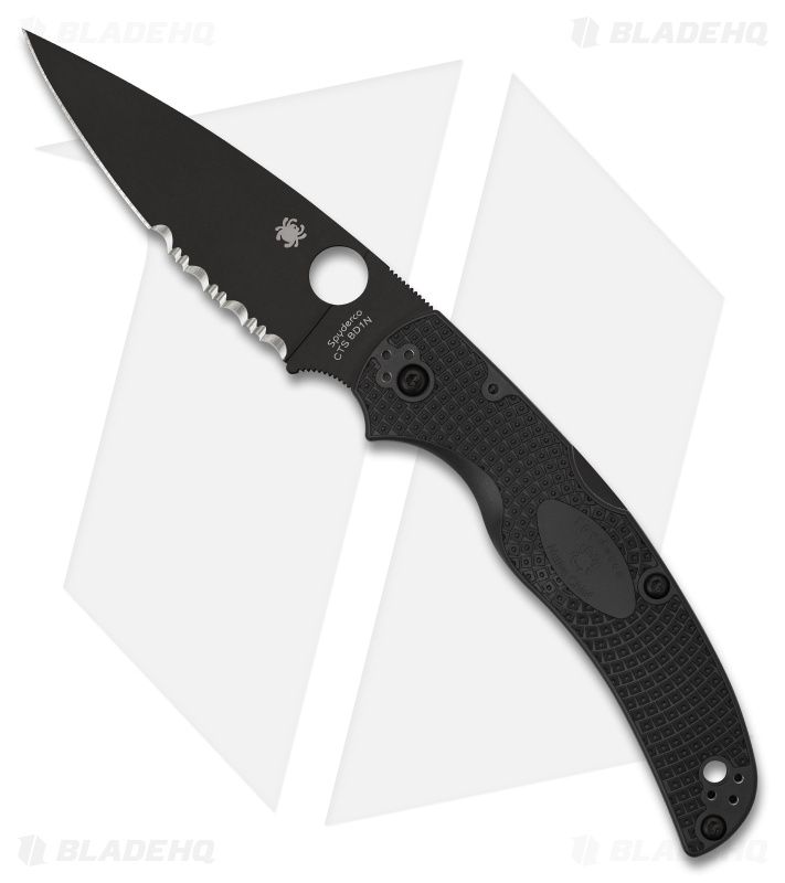 Spyderco Native Chief Knife Black FRN Satin Serr