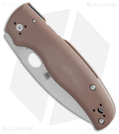 Spyderco Shaman - Brown G-10/ Satin 15V | Blade HQ