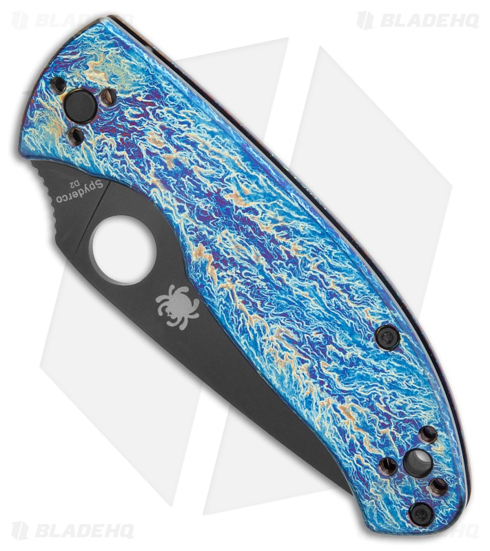 Spyderco Tenacious R.I.L. Knife Disarray Titanium Black D2