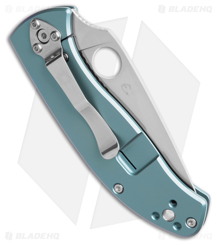 Spyderco Tenacious Knife Blue Titanium Satin