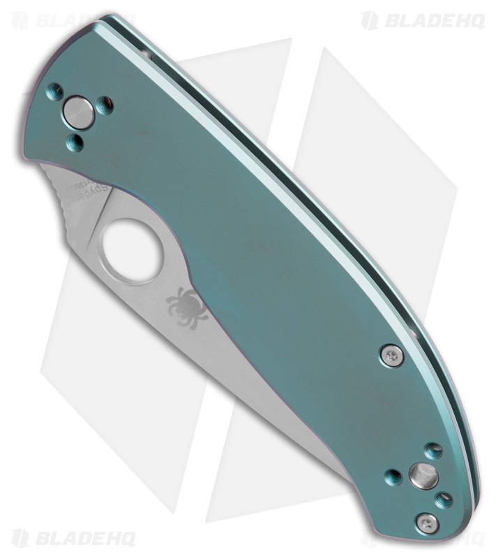 Spyderco Tenacious Knife Blue Titanium Satin