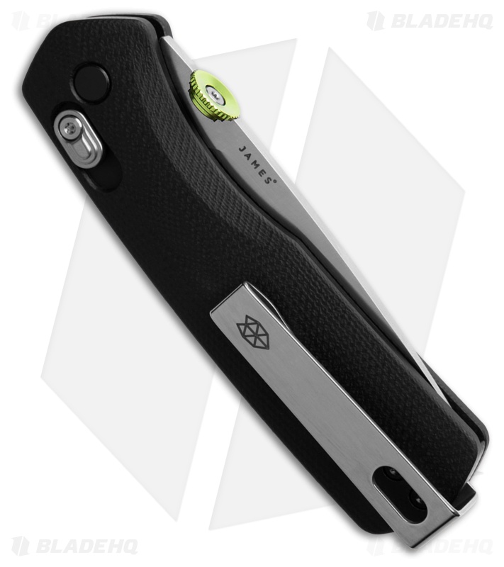 The James Brand The Carter Knife Black G-10 Satin Serr