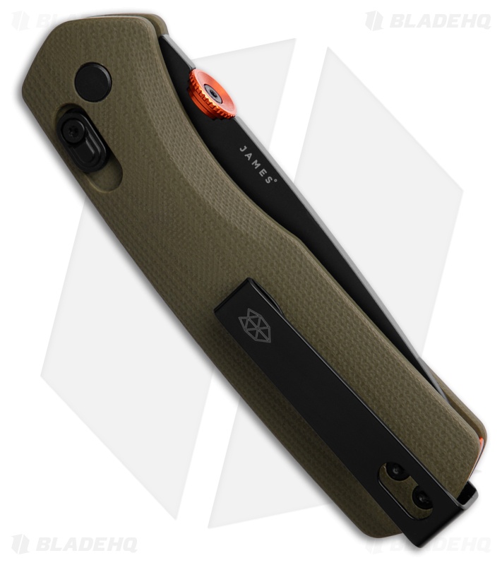 The James Brand The Carter Knife OD Green G-10 Black