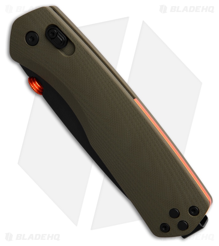 The James Brand The Carter XL Knife OD Green G-10 Black