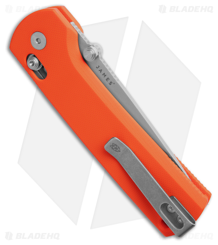 James Brand The Kline Crossbar Knife Orange G-10 - Blade HQ