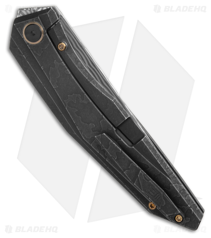 WE Knife Co. Cybernetic Knife - Etched Black Titanium | Blade HQ