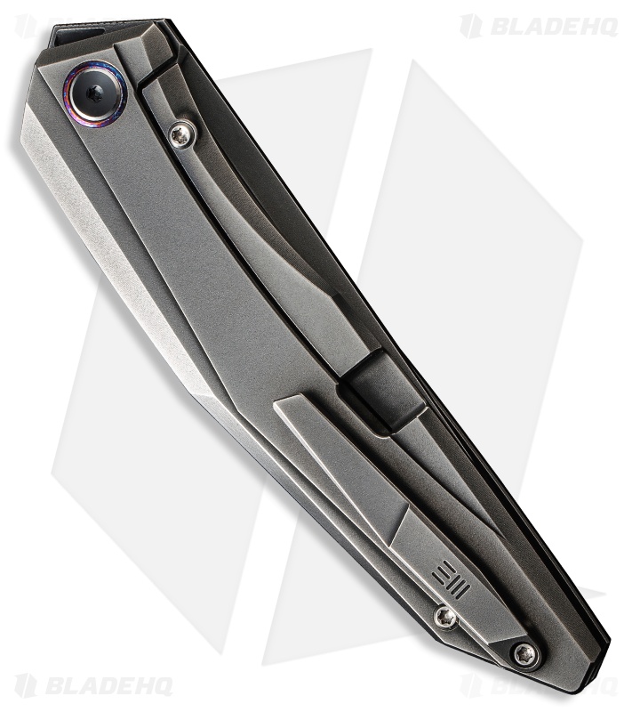 WE Knife Co. Cybernetic Ti Standard Polished Gray 20CV