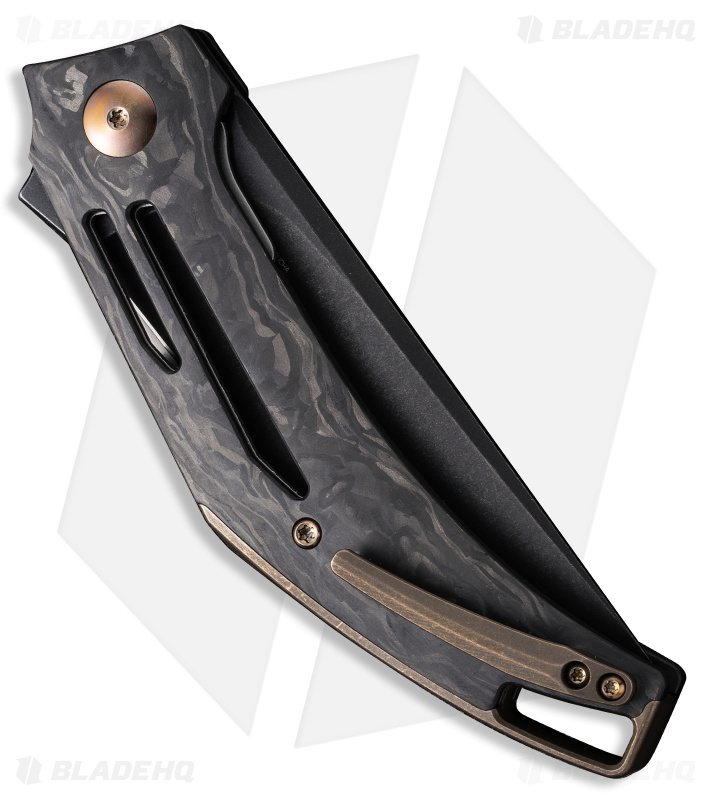 WE Knife Co. Speedliner Knife Black Shred Carbon F (BW)- Blade HQ