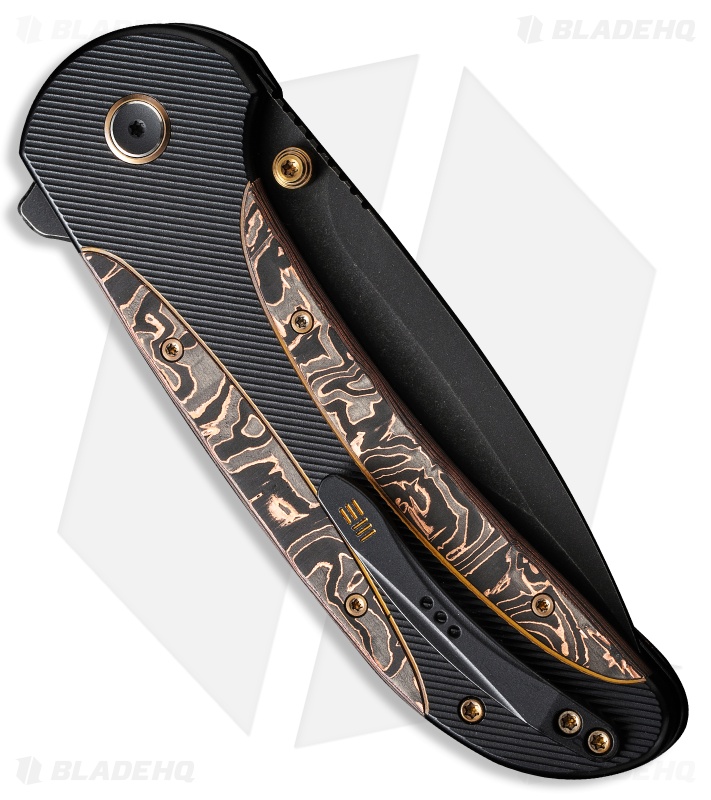 WE Knife Co. Zizzit Knife Copper Foil Carbon Fiber/Black Ti