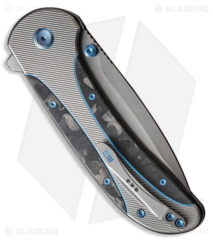 WE Knife Co. Zizzit Knife Blue Marble Carbon Fiber/Ti BB