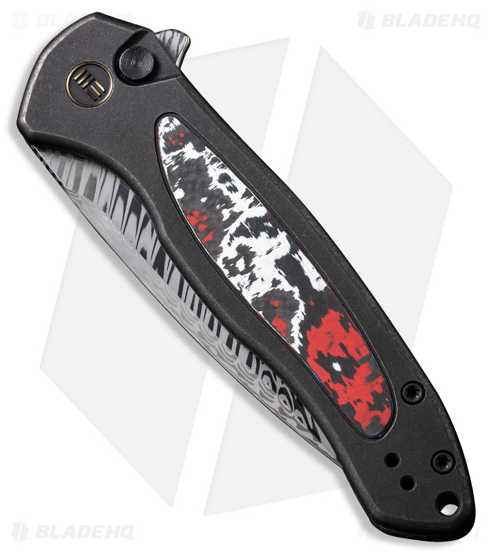 WE Knife Co. Kitefin Button Lock Knife Black Ti w/ Nebula FatC ...