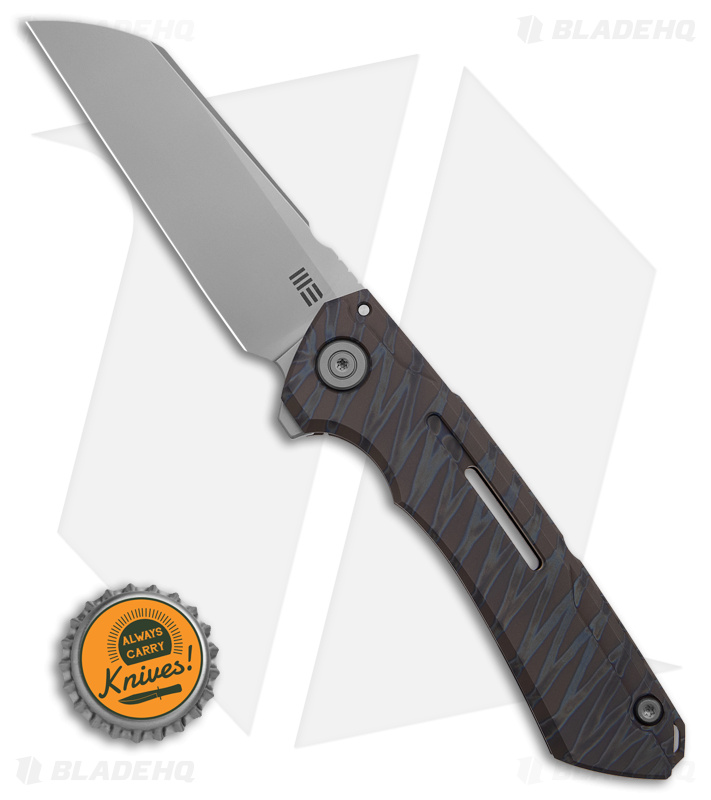 WE Knife Co. SNECX Mini Buster Tiger Stripe Ti - Blade HQ