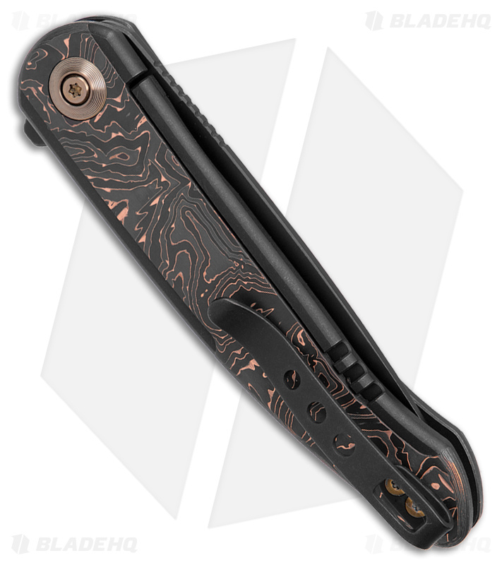 WE Knife Co. Smooth Sentinel Frame Lock Knife CF - Blade HQ