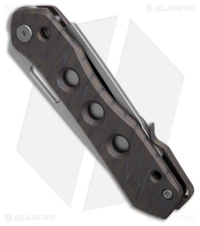 WE Knife Co. Vision R Superlock Knife Flamed Ti - Blade HQ