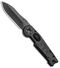 G&G Hawk MUDD Auto Knife | Carbon Fiber + Black | Blade HQ