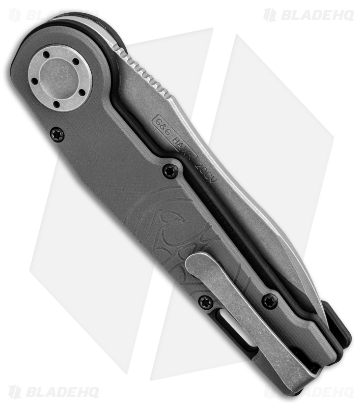 G&G Hawk MUDD Prototype | Automatic Knife | Gray G-10 | Blade HQ