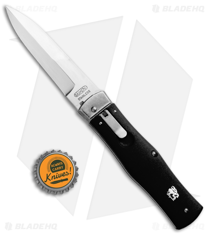 Mikov 241 Predator | Bayo Leverlock Automatic Knife | Black ABS