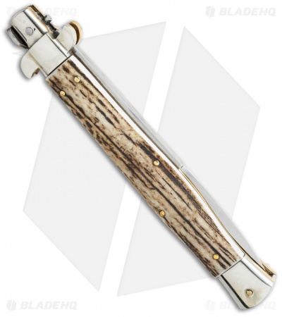 AGA Campolin 13" Picklock Automatic Italian Stiletto Stag Horn (6 ...