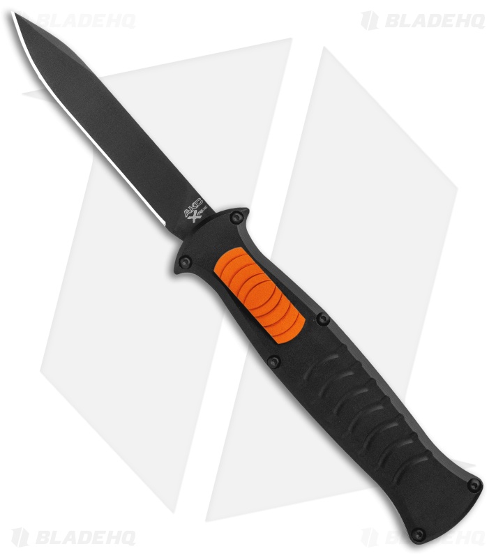 AKC X-treme EVO OTF Auto Knife | Black + Orange Slide | Blade HQ