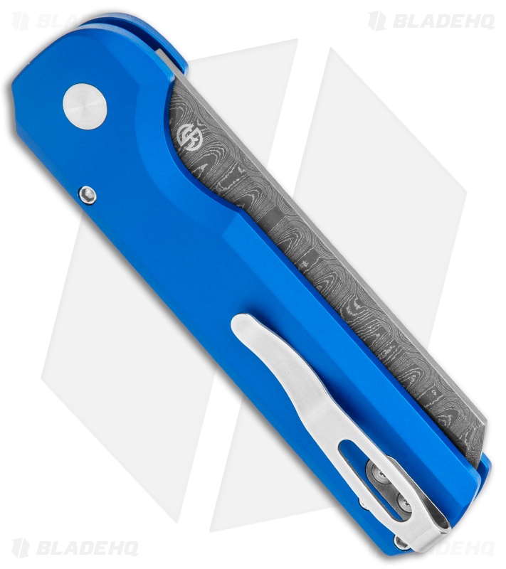 Arcform Slimfoot Knife Blue Al - Raindrop Dam - Blade HQ