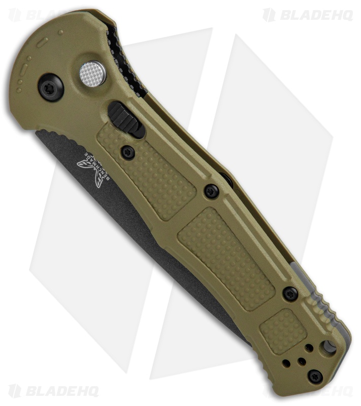Benchmade Claymore Auto - Folding Knife | Green + Black Serr. | Blade HQ