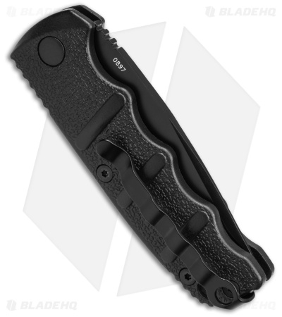 Boker Mini Kalashnikov Tanto Automatic Knife | D2 Black + Black | Blade HQ