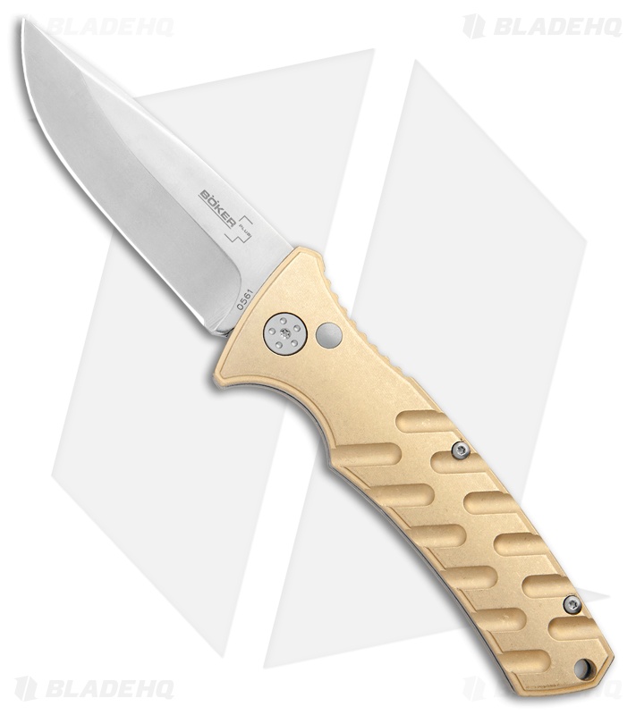 Boker Plus Strike | Automatic Knife | Brass - Blade HQ