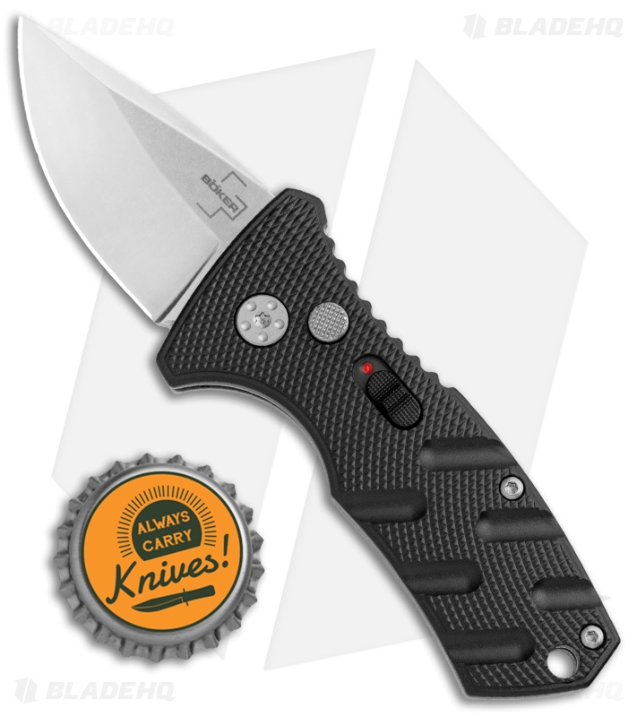 Boker Stubby Strike CA Legal Auto Knife SW/Black - Blade HQ