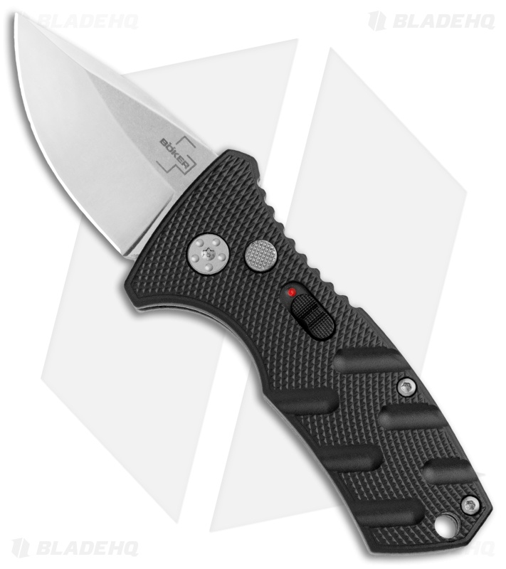 Boker Stubby Strike CA Legal Auto Knife SW/Black - Blade HQ