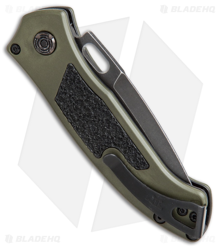 Buck Impact Automatic Knife OD Green (3.125" Black SW) 0898GRS - Blade HQ