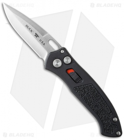 Buck Impact Automatic Knife Black (3.125" Satin) 0898BKS - Blade HQ