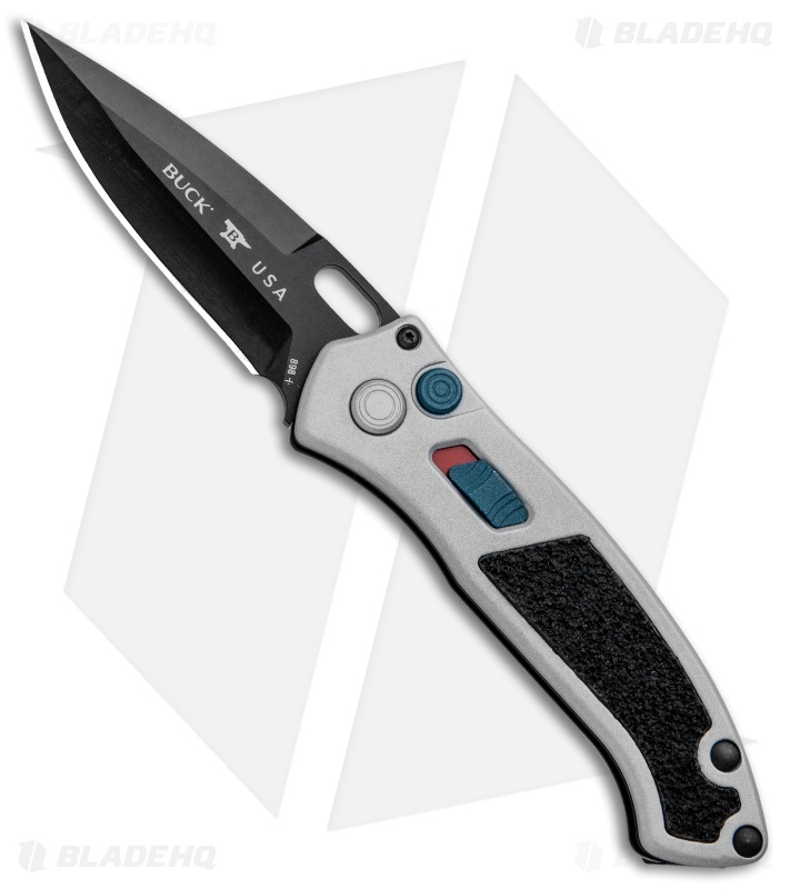 Buck Impact - Automatic Knife | Crushed Silver + Black | Blade HQ