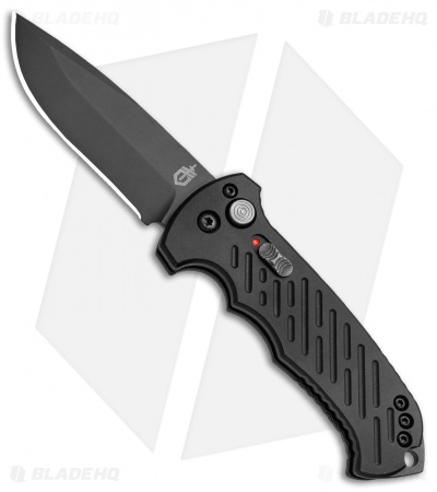 Gerber Auto 06 Automatic Knife Black Aluminum (3.6" Black) - Blade HQ