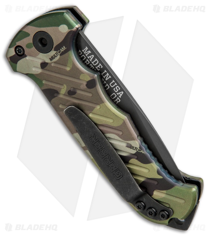 Gerber 06 Auto - Automatic Knife - Green Multi-Cam | Blade HQ