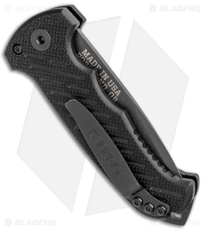 Gerber Auto 06 Tanto Automatic Knife Black G-10 (3.6" S30V Black ...
