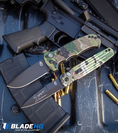 Gerber 06 Auto - Automatic Knife - Green Multi-Cam | Blade HQ