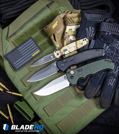 Gerber Auto 06 10th Anniversary Automatic Knife OD Green (3.6 ...