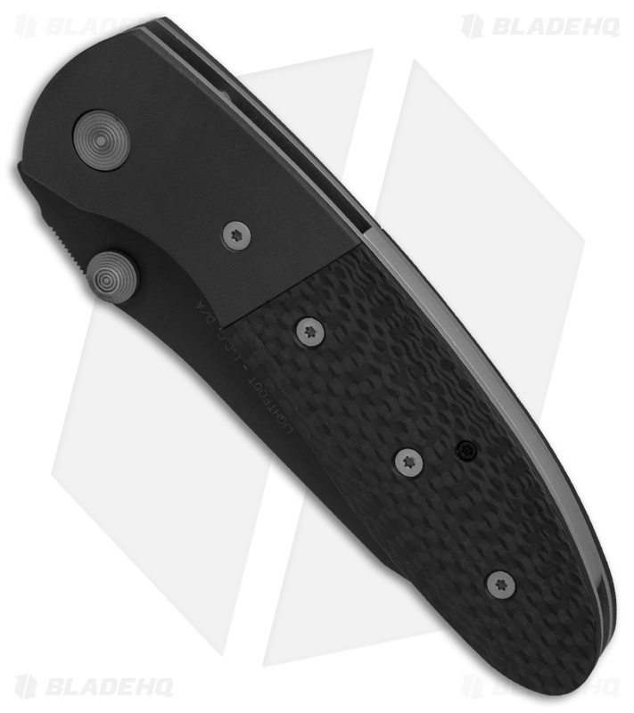 Microtech Lightfoot LCC D/A Automatic Knife Carbon Fiber (3.5" Black ...